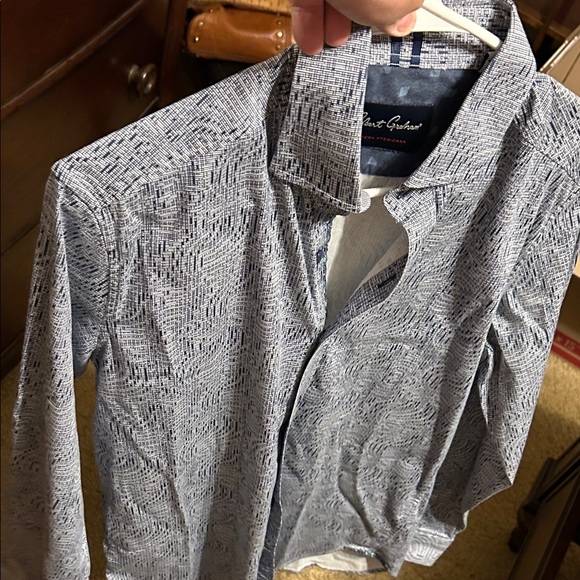 Robert Graham | Shirts | Robert Graham Textured Black And White Shirt ...